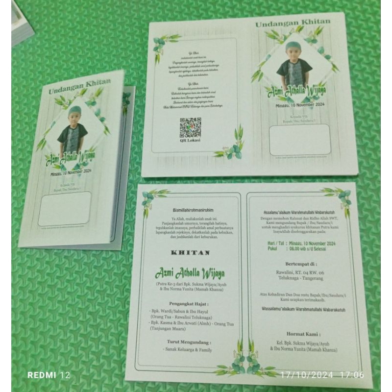 Jual Code OK-27 undangan Khitan khitanan tasyakuran aqiqah murah bagus ...