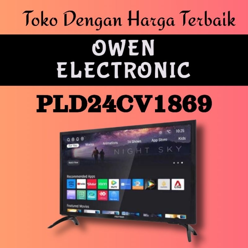 Jual POLYTRON 24 inch HD READY SMART TV PLD24CV1869 | Shopee Indonesia
