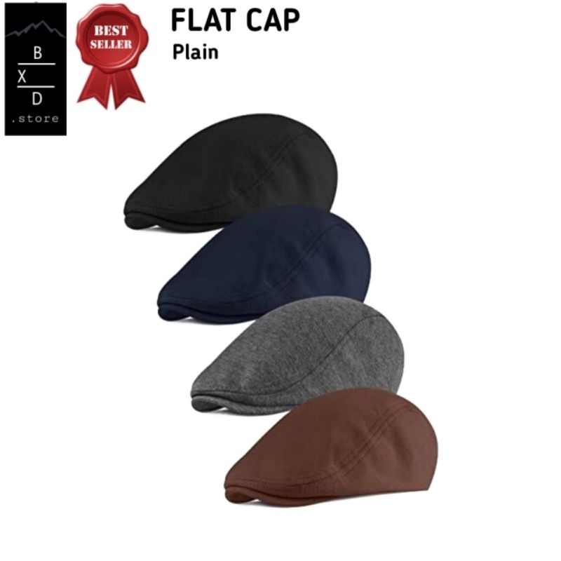 Jual Topi Beret Retro Flat Cap Apolo Hat Newsboys | Shopee Indonesia