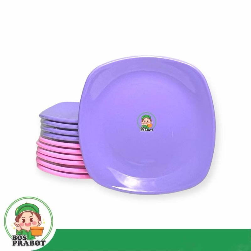 Jual PIRING KOTAK CEPER 7 INCH / PIRING ROTI BAKAR / PIRING PISANG ...