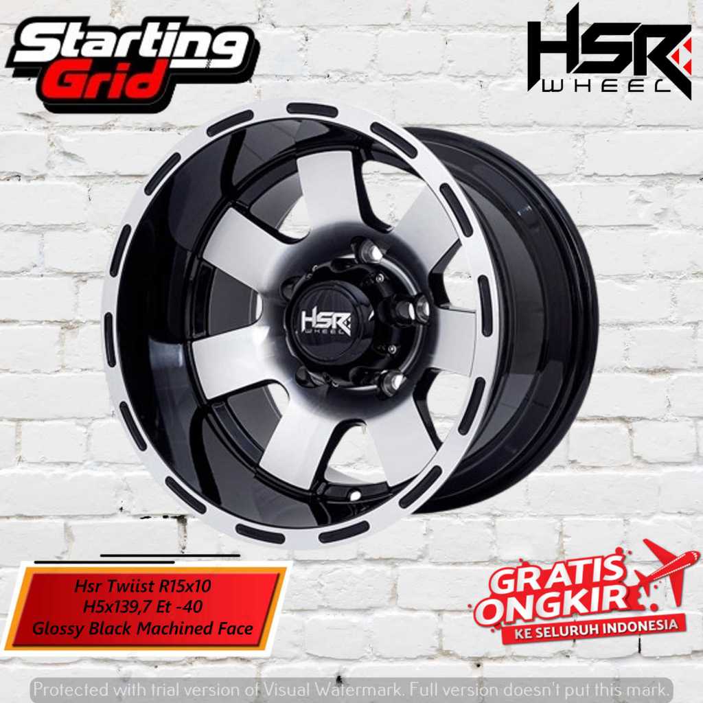 Jual Velg Mobil Racing Hsr Ring 15 Untuk Feroza, Taft, Katana, Jimny ...