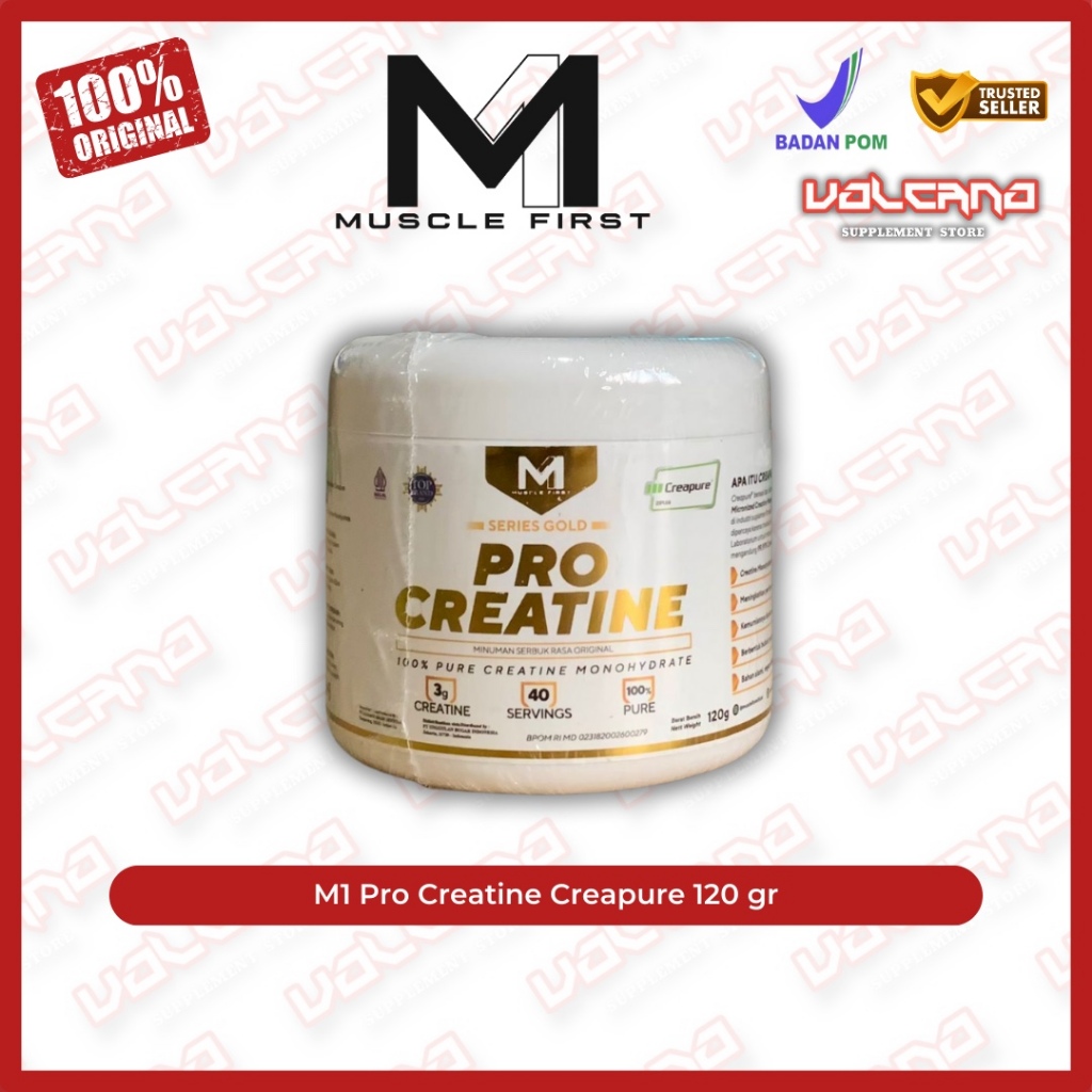 Jual M1 Pro Creatine Creapure 120 gr Muscle First Monohydrate 40 ...