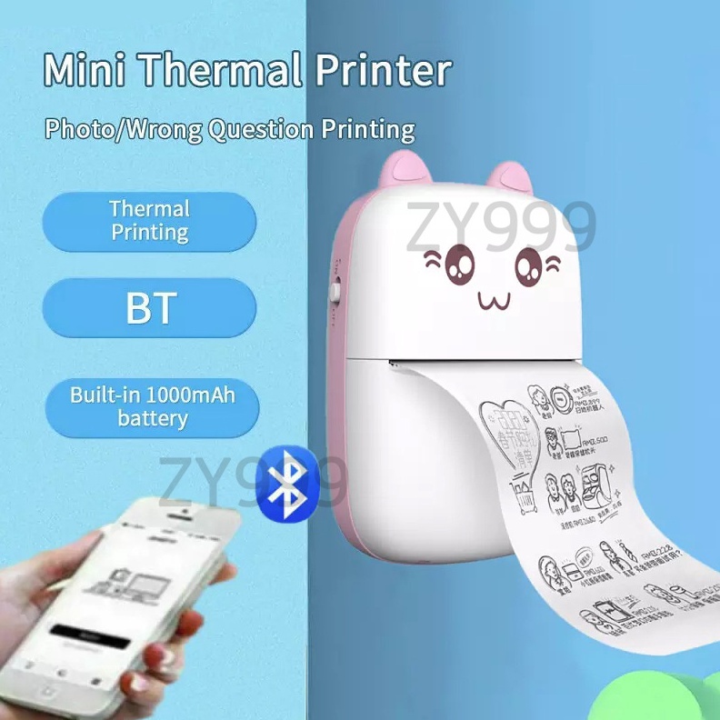 Jual Alat Printer Mini Poe Label Thermal Memo Receipt Printer uetooth ...