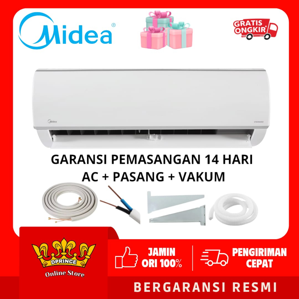 Jual MIDEA AC Split 2PK MSAF-18CRN2X R32 Standard 2 PK HyperGrapfins ...