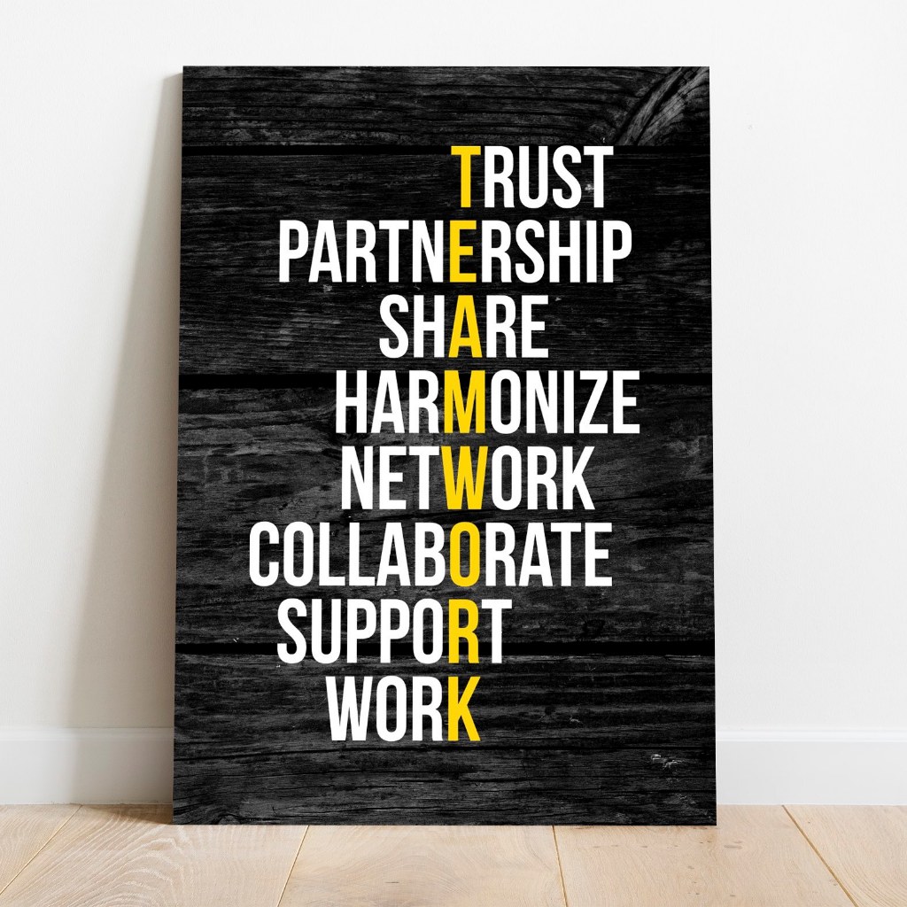 Jual Poster Team Work Kerja Sama Teamwork Kerjasama Arti Definisi ...