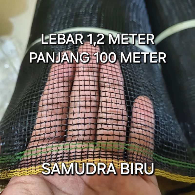 Jual Jaring Waring Hitam 1,2 x 10 Meter Jaring Pagar Kandang Jaring Keramba | Shopee Indonesia