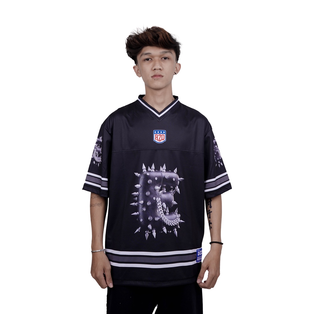 Jual RZQ / E / ALPHABET SERIES / Jersey / Oversize / Streetwear / Retro ...