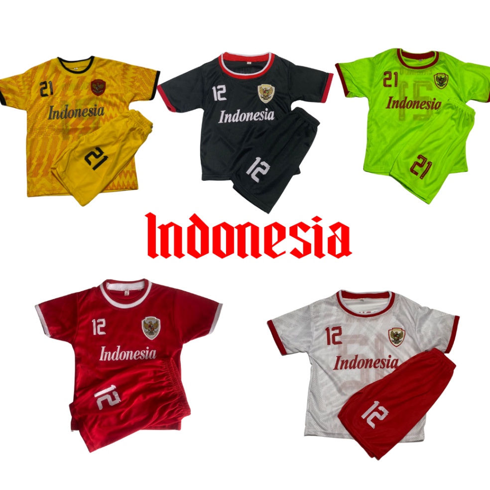 Jual Kejutan Baru SETELAN BAJU BOLA ANAK ANAK TIMNAS INDONESIA TERBARU JERSEY FUTSAL TIMNAS ...