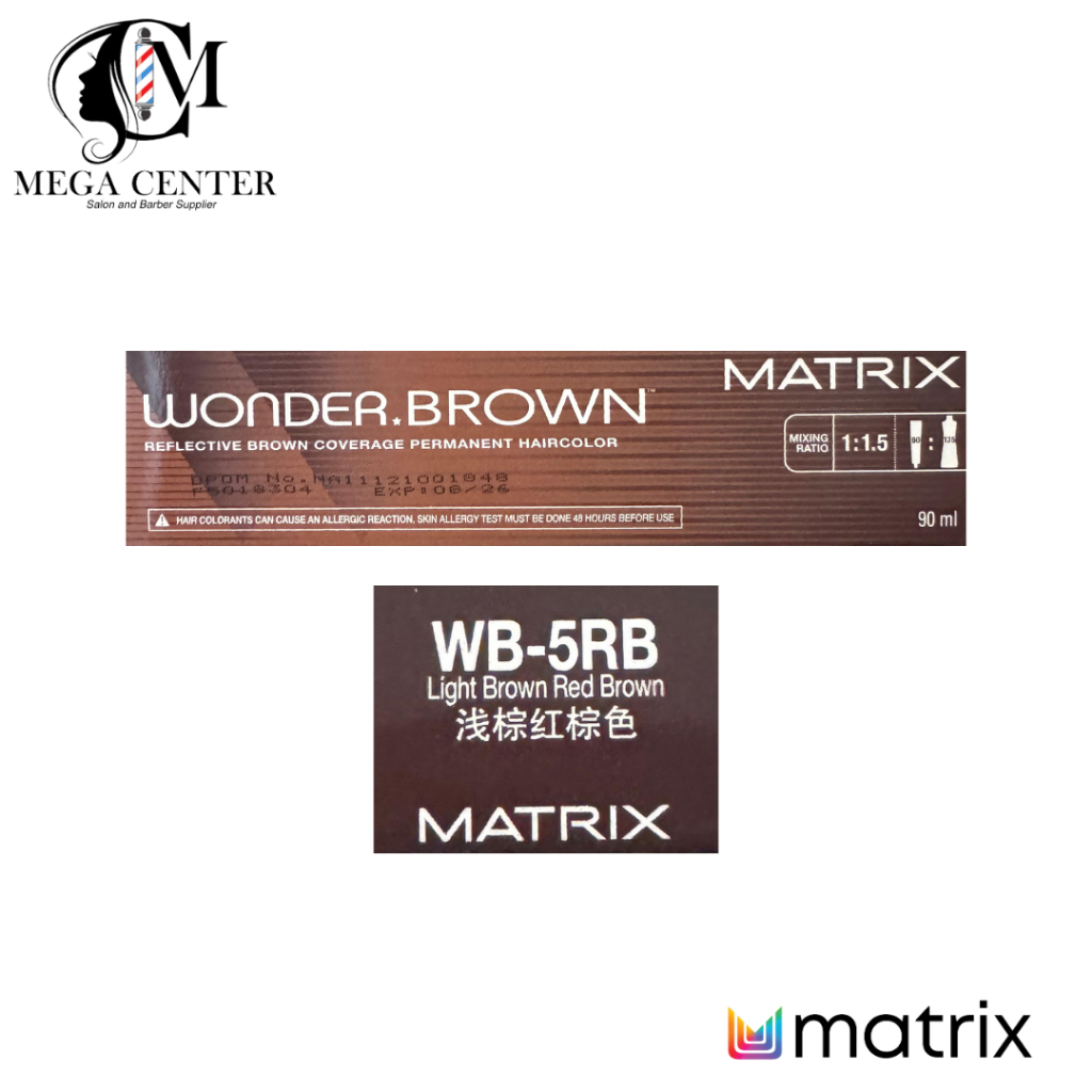 Jual MATRIX Wonder Brown 5RB ( Light Brown Red Brown ) | Shopee Indonesia