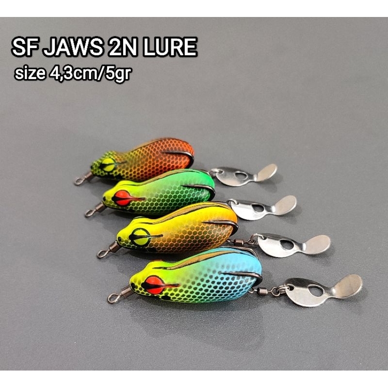 Jual soft frog jaws 2n lure. soft frog rasa jaws. umpan casting gabus | Shopee Indonesia