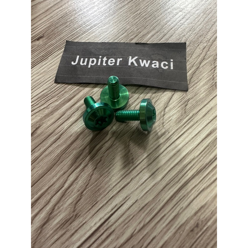 Jual baut titanium m6 x 15 , baut titanium drat 10 panjang 15 , baut ...