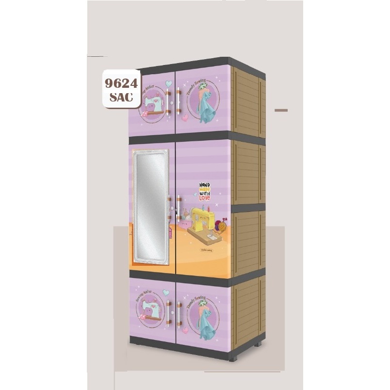 Jual NAIBA Lemari Plastik MSC DOLL 9284 Doraemon Helo Kitty Minni Mouse ...