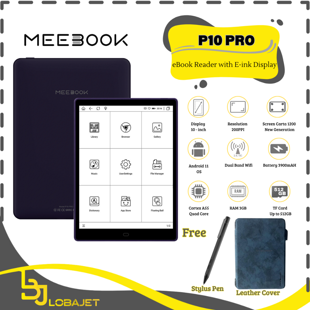 Jual MEEBOOK P10 PRO - 10-inch eBook Reader with E-ink Display ...