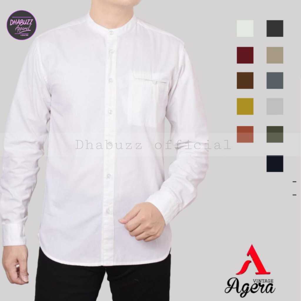 Jual [ AGERA PREMIUM ] BAJU KEMEJA KOKO KEMKO PRIA LENGAN PANJANG FULL ...