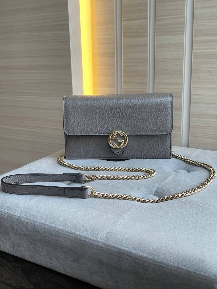 Jual TAS SELEMPANG WANITA BRANDED GUCCI WOC INTERLOCKING WALLET ON ...