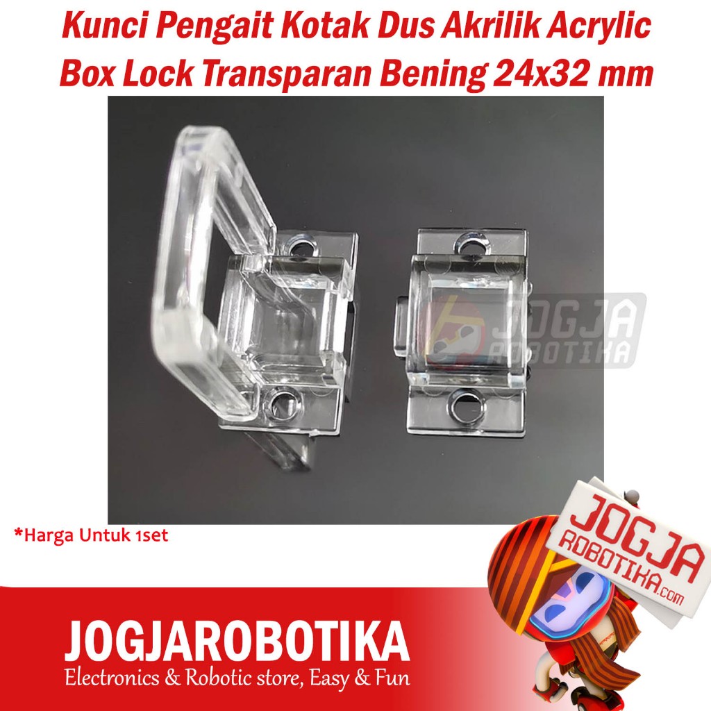 Jual Kunci Pengait Kotak Dus Akrilik Acrylic Box Lock Transparan Bening ...