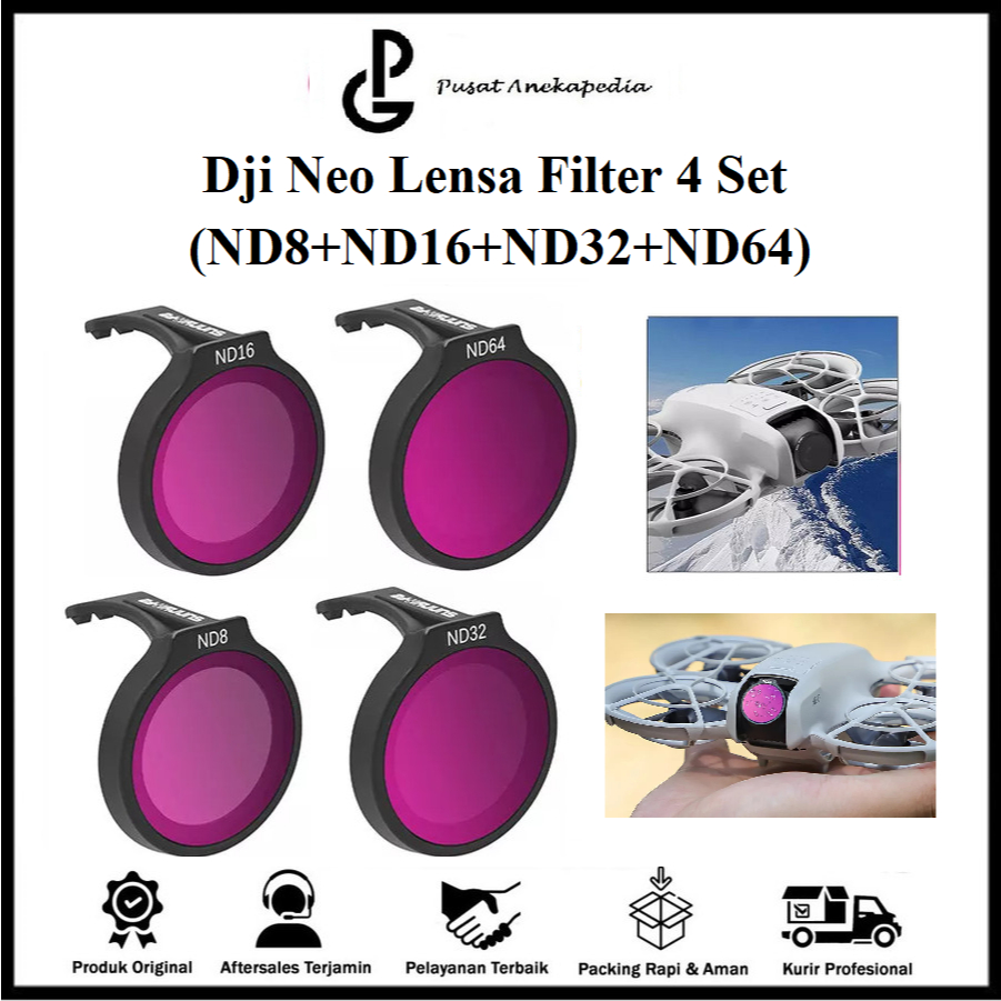 Jual Dji Neo Lensa Filter 4 Set (ND8+ND16+ND32+ND64) - Dji Neo Filter ...
