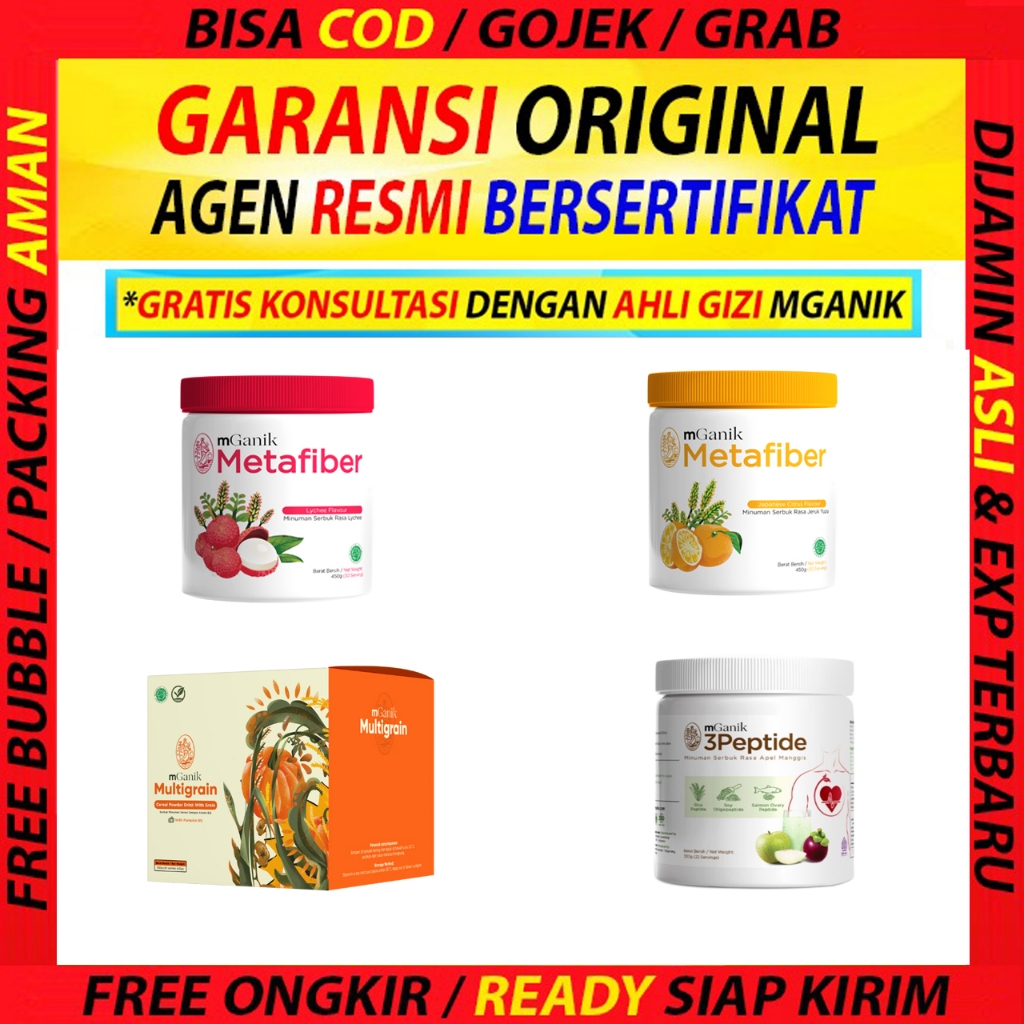 Jual (Bisa COD) M GANIK MULTIGRAIN OFFICIAL ORIGINAL GULA DARAH ...