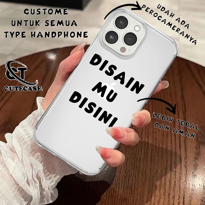 Jual Case Custom Bebas Desain Logo Poto Dan Nama Wallpaper Untuk Semua Type Handphone | Shopee ...