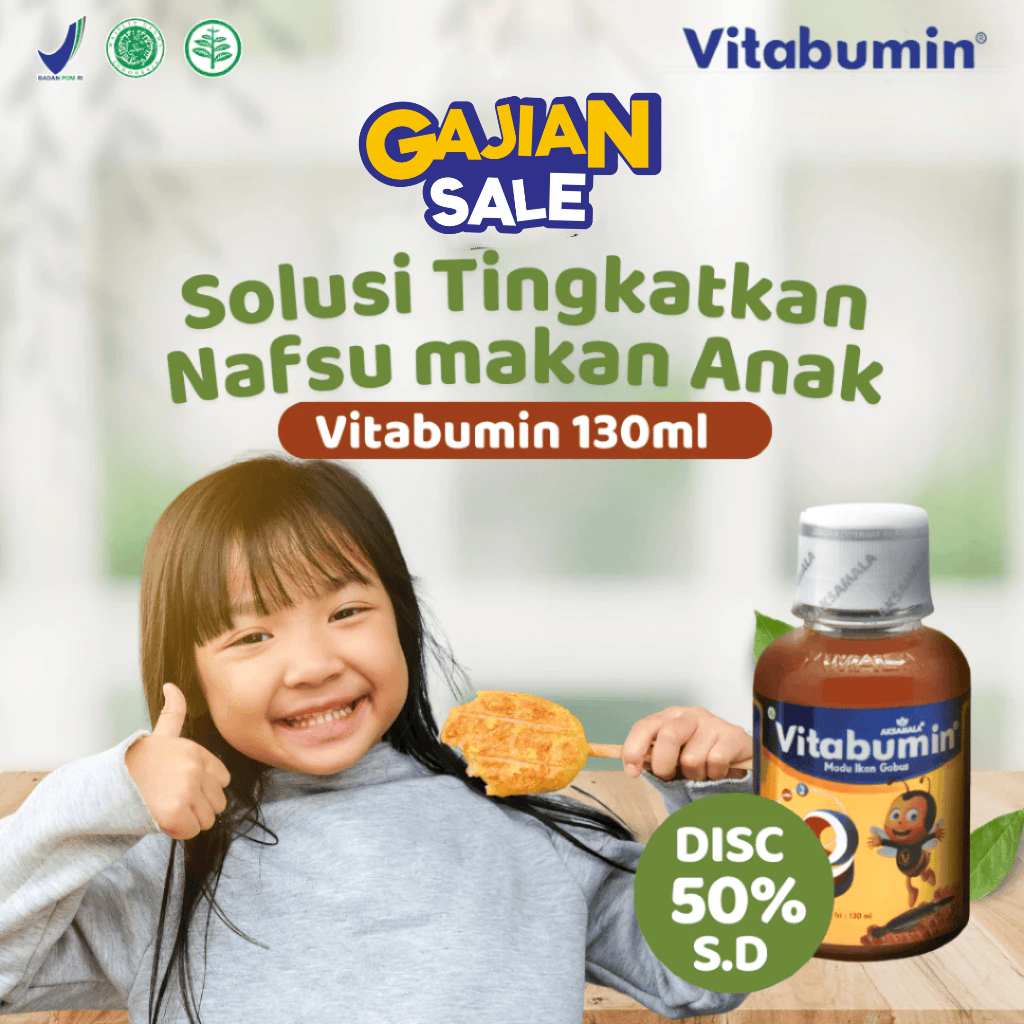 Jual PROMO TERMURAH! Vitabumin 130ml Madu Vitamin Bantu Atasi Nafsu Makan & Memelihara Kesehatan ...