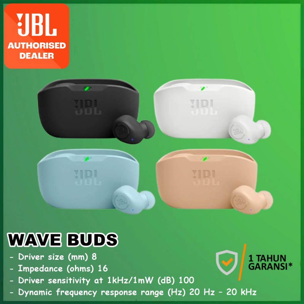 Jual JBL Wave Buds Bud in-Ear Earbuds TWS True Wireless Earbuds ...