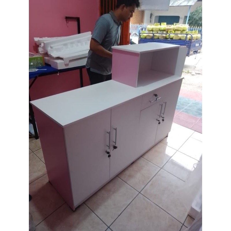 Jual meja kasir meja resepsionis meja toko meja klinik best seller ...