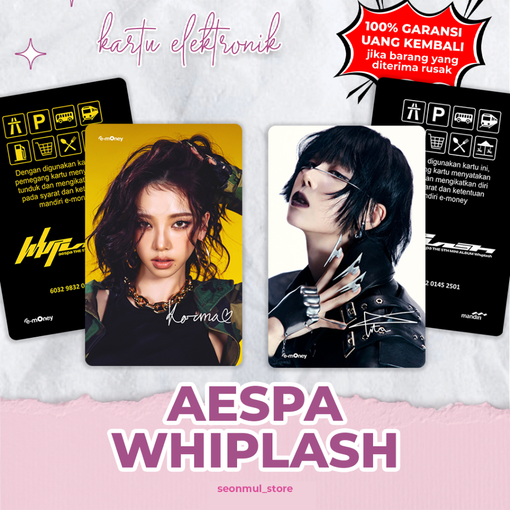 Jual EMONEY AESPA WHIPLASH / TAPCASH FLAZZ BRIZZI TAP CASH | Shopee ...