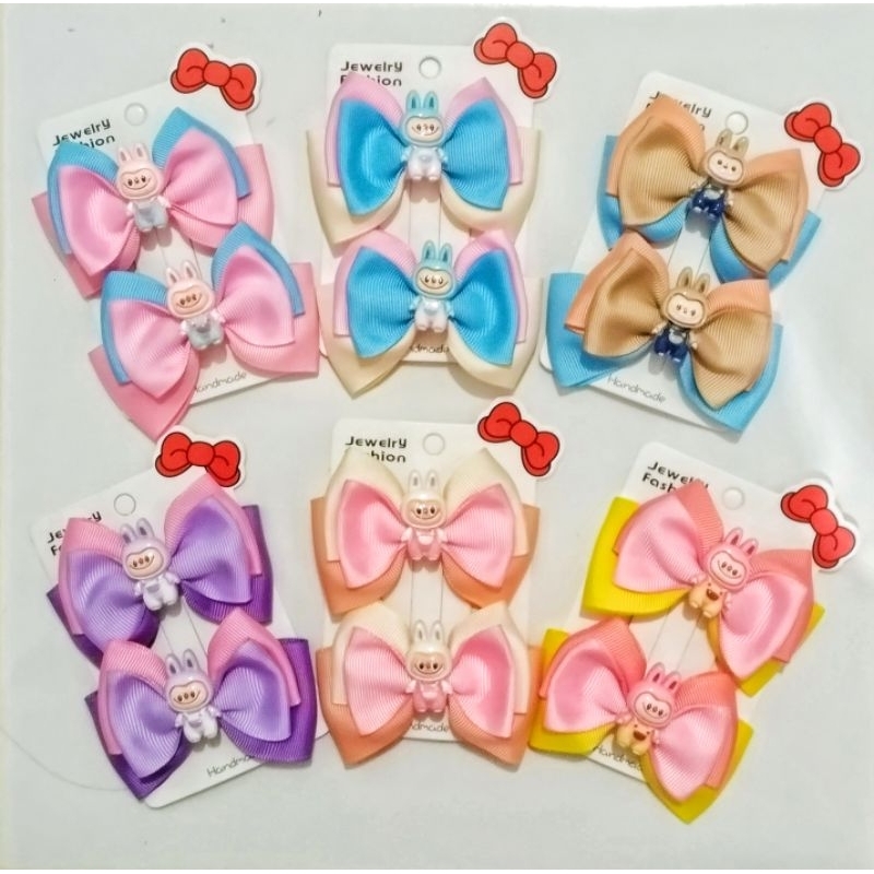 Jual Jepit pita rambut labubu / Jepit pita labubu viral / Jepit pita ...