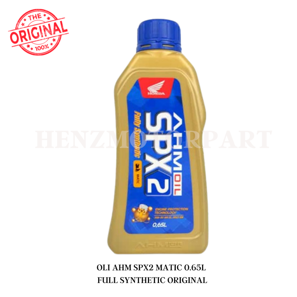 Jual OLI AHM SPX2 MATIC 0.65L FULL SYNTHETIC ASLI / ORIGINAL 100% ...