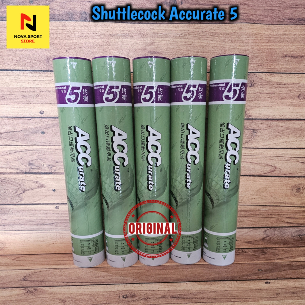 Jual Shuttlecock Badminton Accurate 5 | Shopee Indonesia