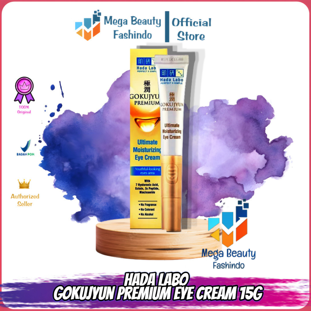 Jual Hada Labo Gokujyun Premium Ultimate Moisturizing Eye Cream 15gr ...