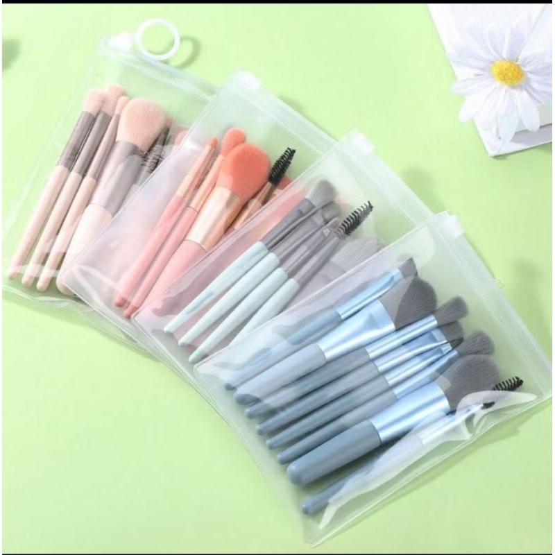 Jual New Kuas Make Up 8 in 1 Free Pouch Make Up Tools / Set Kuas Make ...