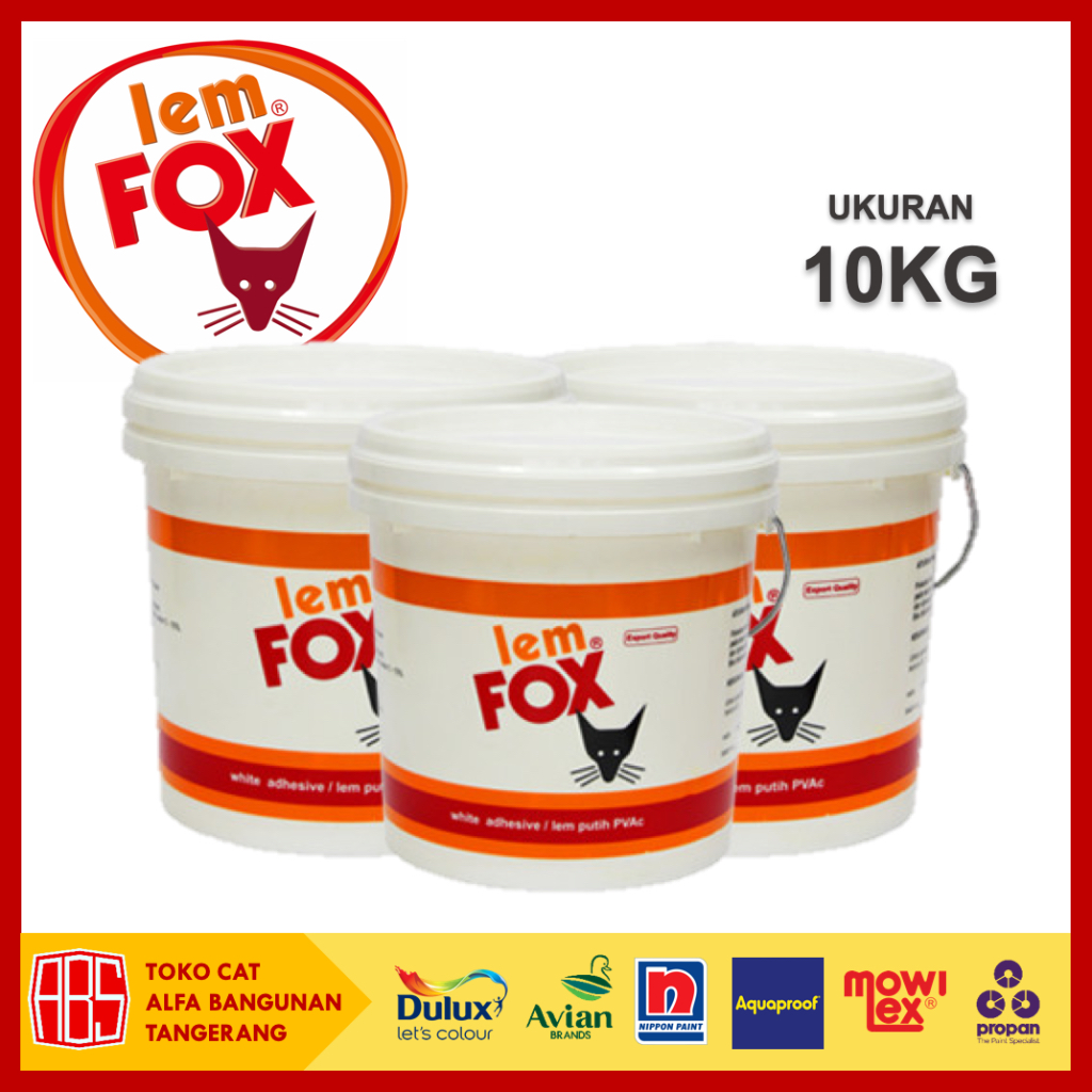 Jual Lem Fox Putih - Lem PVAC Serbaguna - 10kg Heavy Duty | Shopee ...