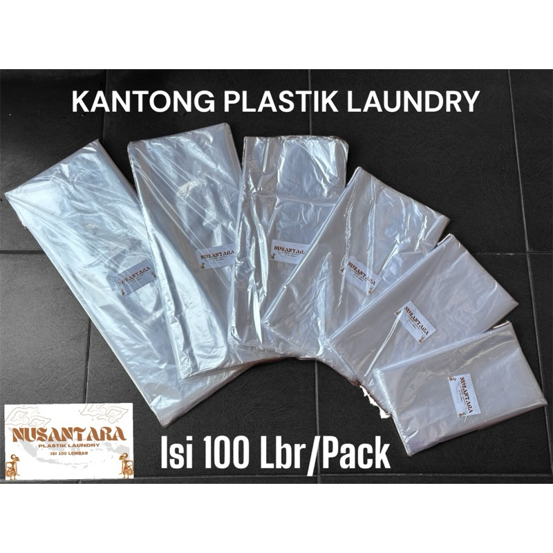 Jual Plastik laundry pp tebal 02 isi 100 lembar per pack / Plastik ...