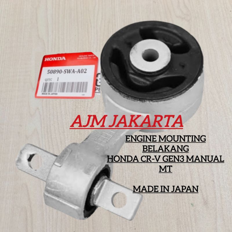 Jual Engine mounting karet mesin belakang bawah Crv gen 3 gen3 manual MT 2.0CC 2007-2012 ...