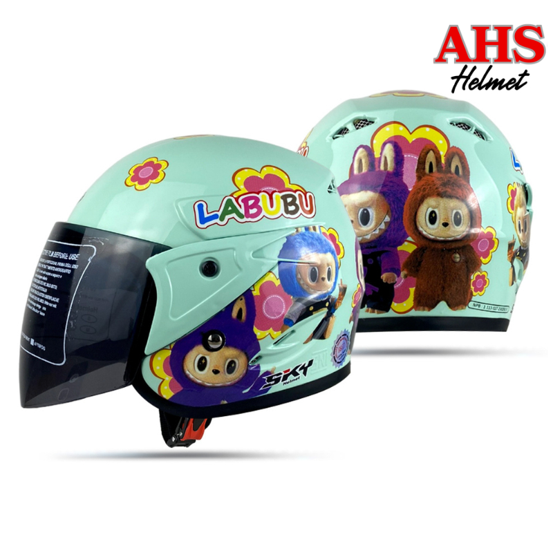 Jual LABUBU HELM ANAK GHG JUNIOR MOTIF STANDART SNI | Shopee Indonesia