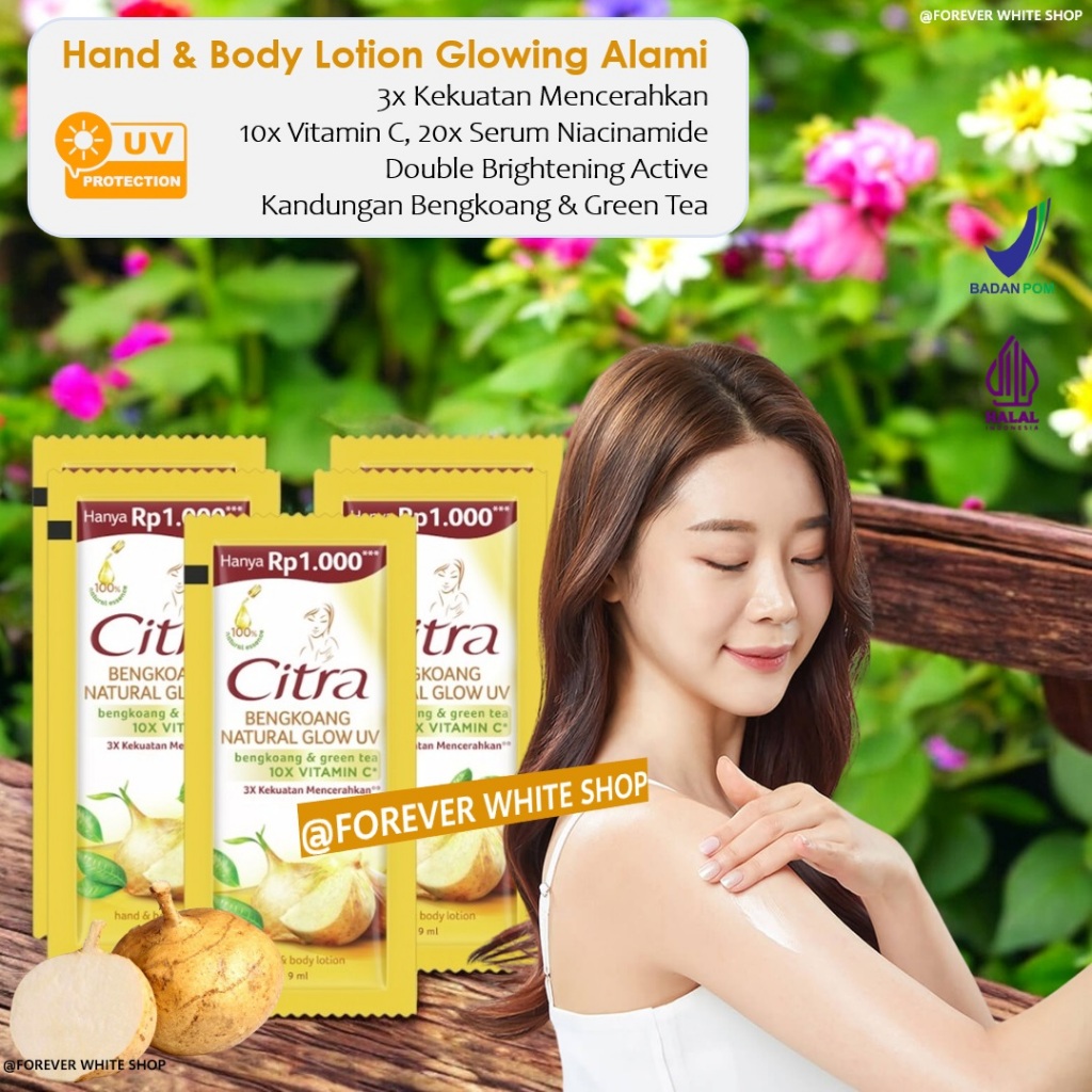 Jual TERMURAH Hand Body Lotion Whitening Citra Bengkoang Natural Glow UV Kuning Citra Pearly ...