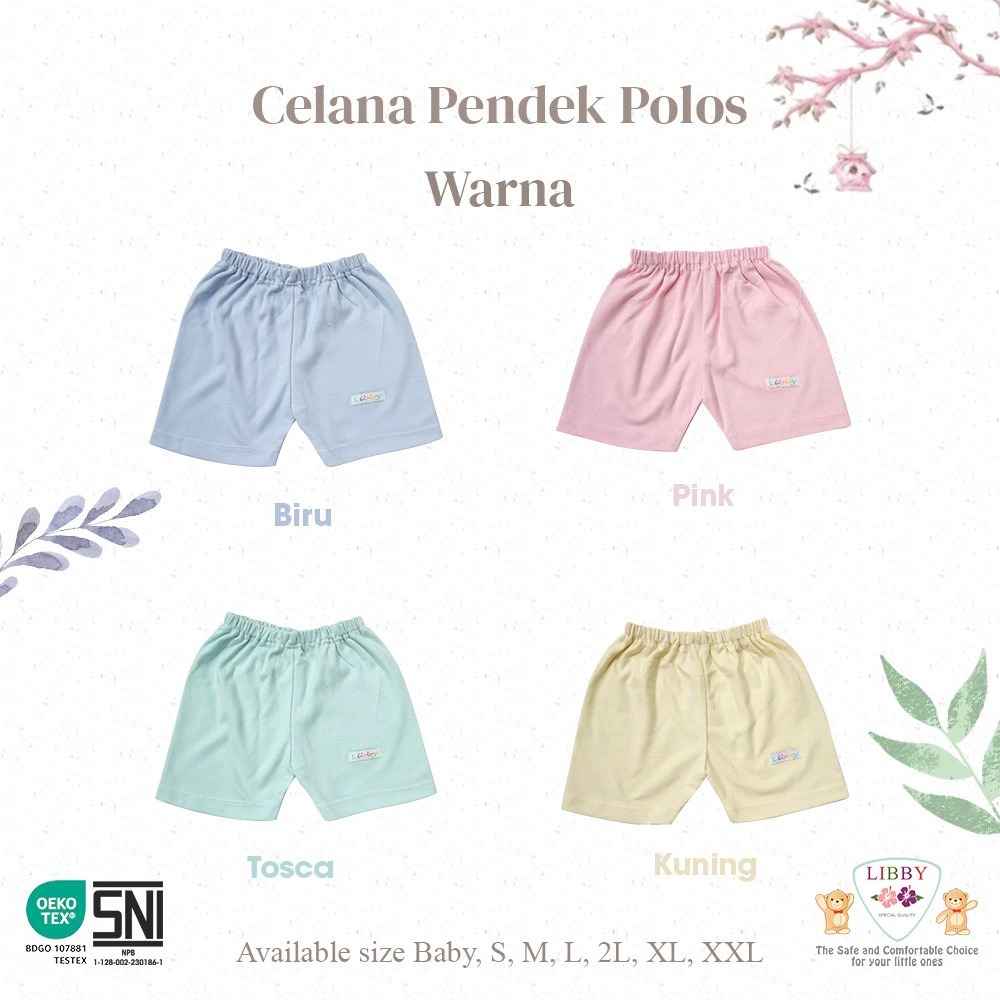 Jual 1 Pcs libby Celana Pendek Bayi/Baby Warna (0-6M) S M L 2L XL XXL | Shopee Indonesia
