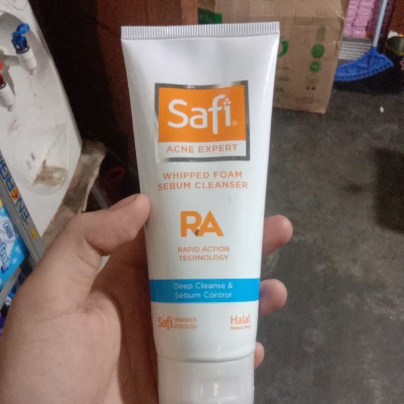 Jual Safi acne expert whipped foam sebum cleanser 100ml | Shopee Indonesia