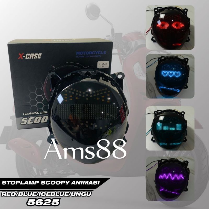 Jual LAMPU STOP SCOOPY LED NEW 2020-2024 COLOSEUM TEXT ANIMASI RUNNING ...