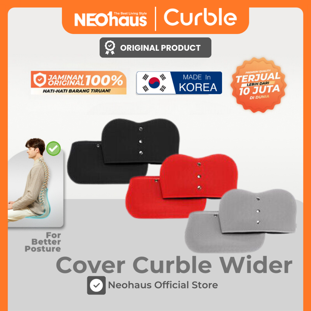 Jual CURBLE Posture Chair Cover WIDER - Sarung Pelindung Anti Slip ...