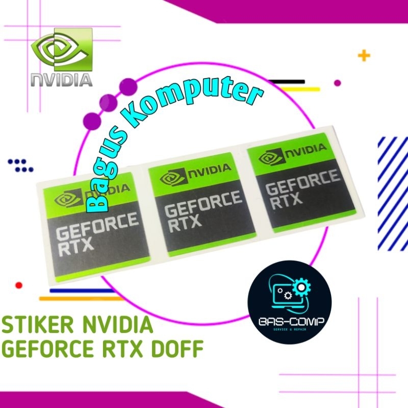 Jual Stiker Nvidia RTX Doff Mengkilap | Shopee Indonesia