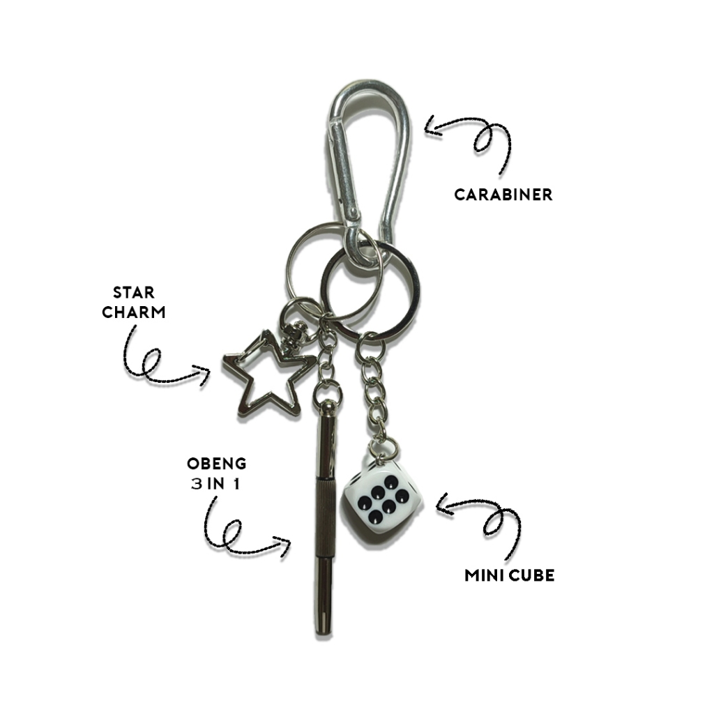 Jual Cube Keychain | Carabiner | Gantungan Kunci Skena | Keychain Y2k ...