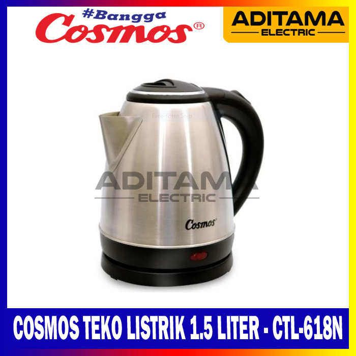 Jual COSMOS TEKO LISTRIK 1.5 LITER CTL-618N / COSMOS ELECTRIC KETTLE ...