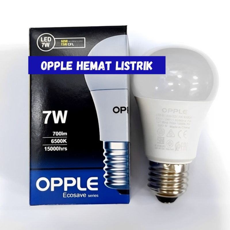 Jual Lampu Led Opple 7W Cahaya Putih 6500K Garansi 1 Tahun | Shopee ...