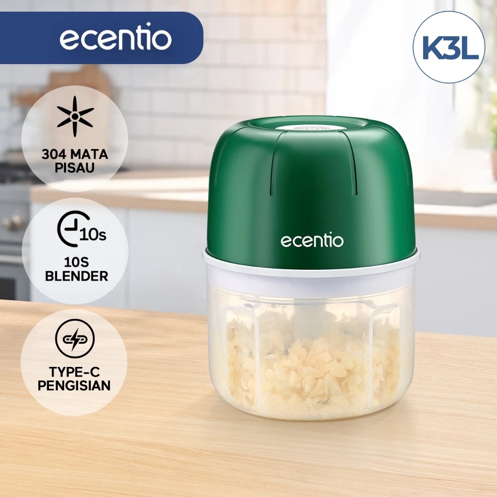 Jual ecentio Mini Chopper Blender Portable 6 bilah Bumbu kapsul Alat 34 ...