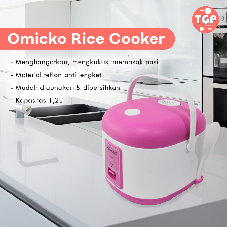 Jual Magic Com Rice Cooker Omicko/Rinrei/TD 1.2L - 1.8L Free Kukusan Centong dan Gelas Ukur ...