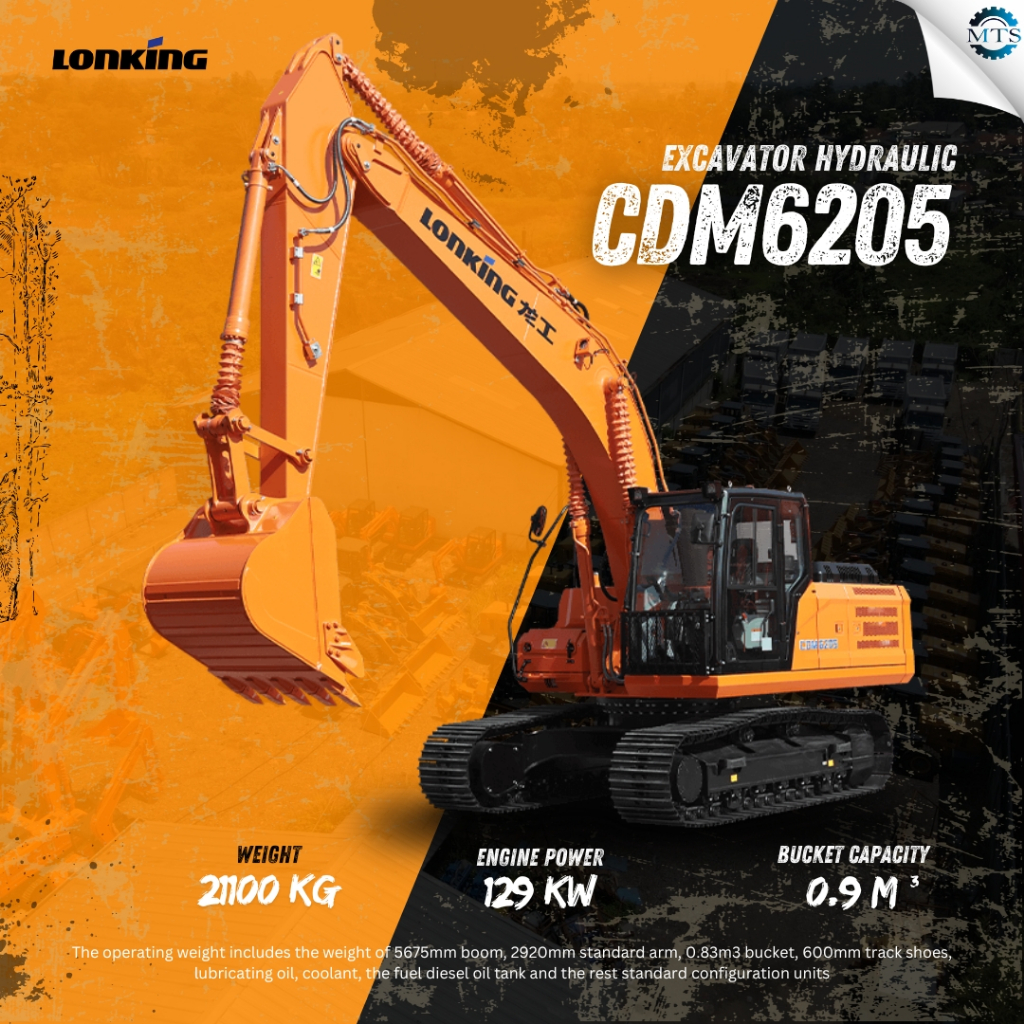Jual EXCAVATOR LONKING Tipe Exca CDM6205 Mesin Weichai Kapasitas 20 ton ...