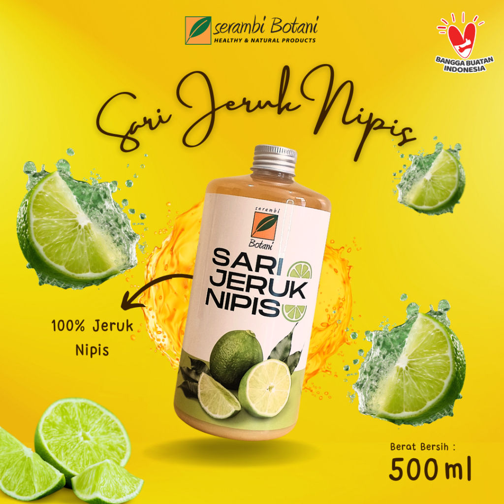 Jual Sari Jeruk Nipis Murni Asli 100% Pure Lime Juice Serambi Botani ...