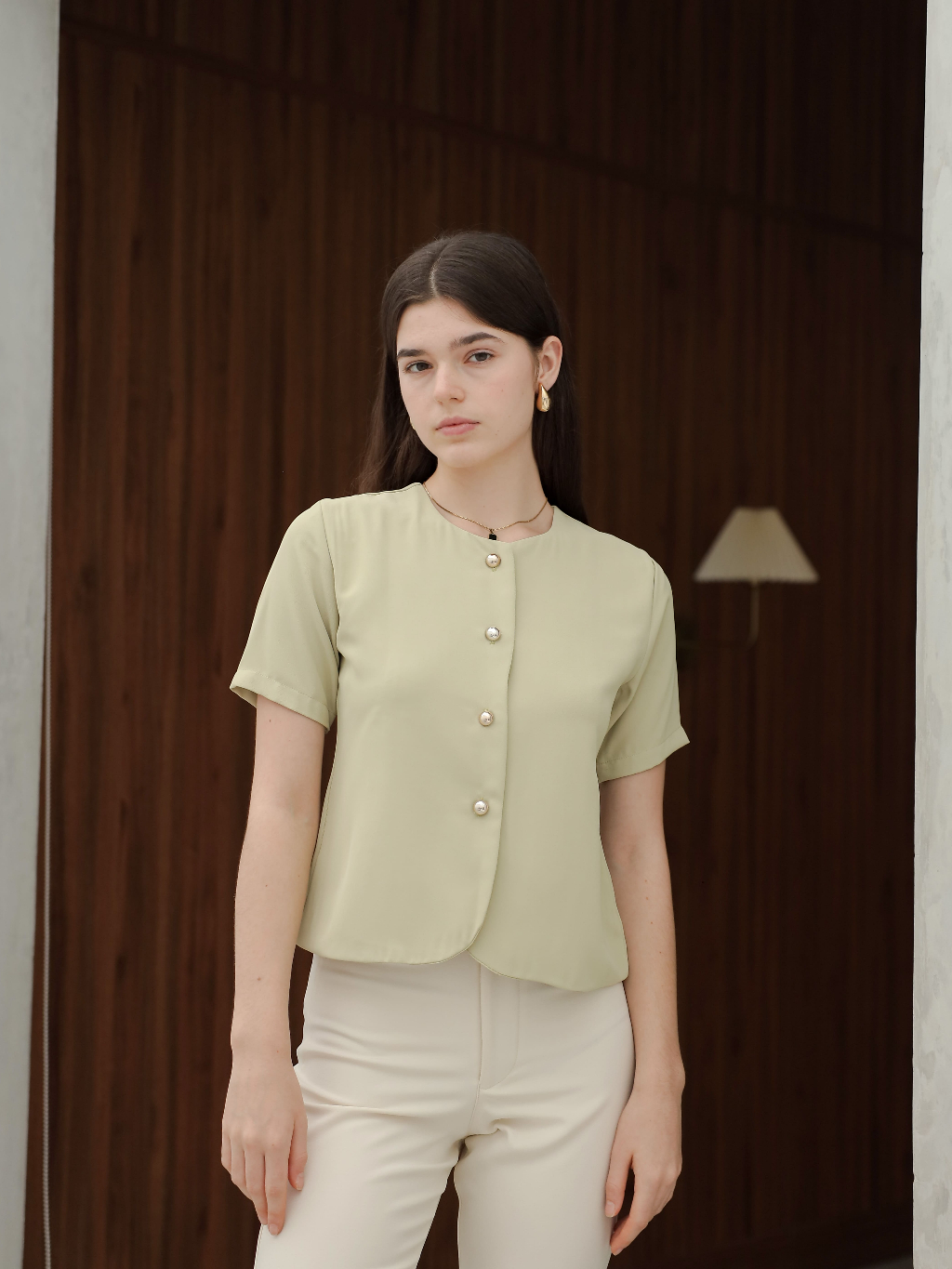 Jual [Tutuloph] Sena Blouse [Short Sleeve] | Blazer Lengan Pendek ...